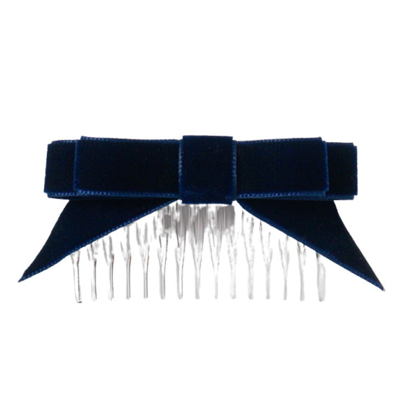 Velvet Angled Tails Bow & Comb – Showtime Dancewear